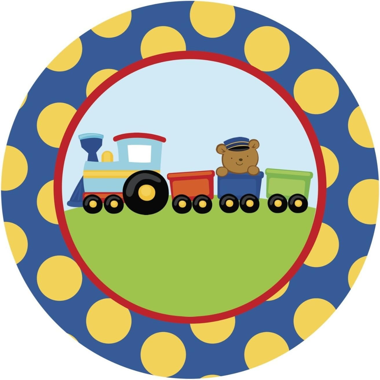 Train All Aboard Edible Cupcake Toppers Decoration - Walmart.com