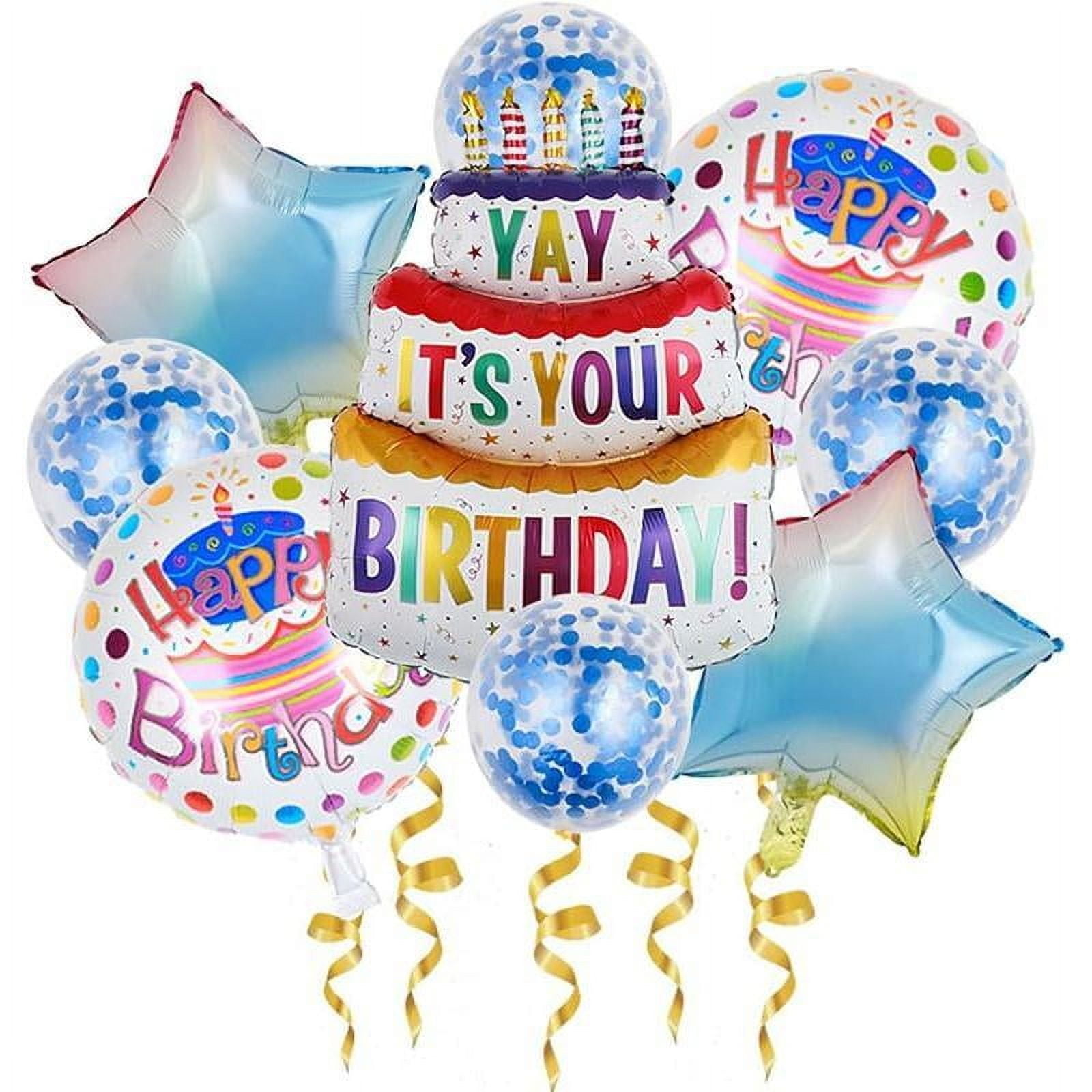 Train Birthday Balloon Kit Train Foil Balloons Five-pointed Star Foil ...