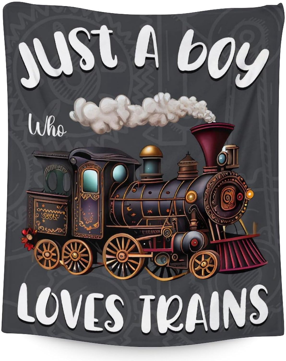 Train Blanket for Boys - Crib Size - Soft Fuzzy Plush Throws Gifts ...
