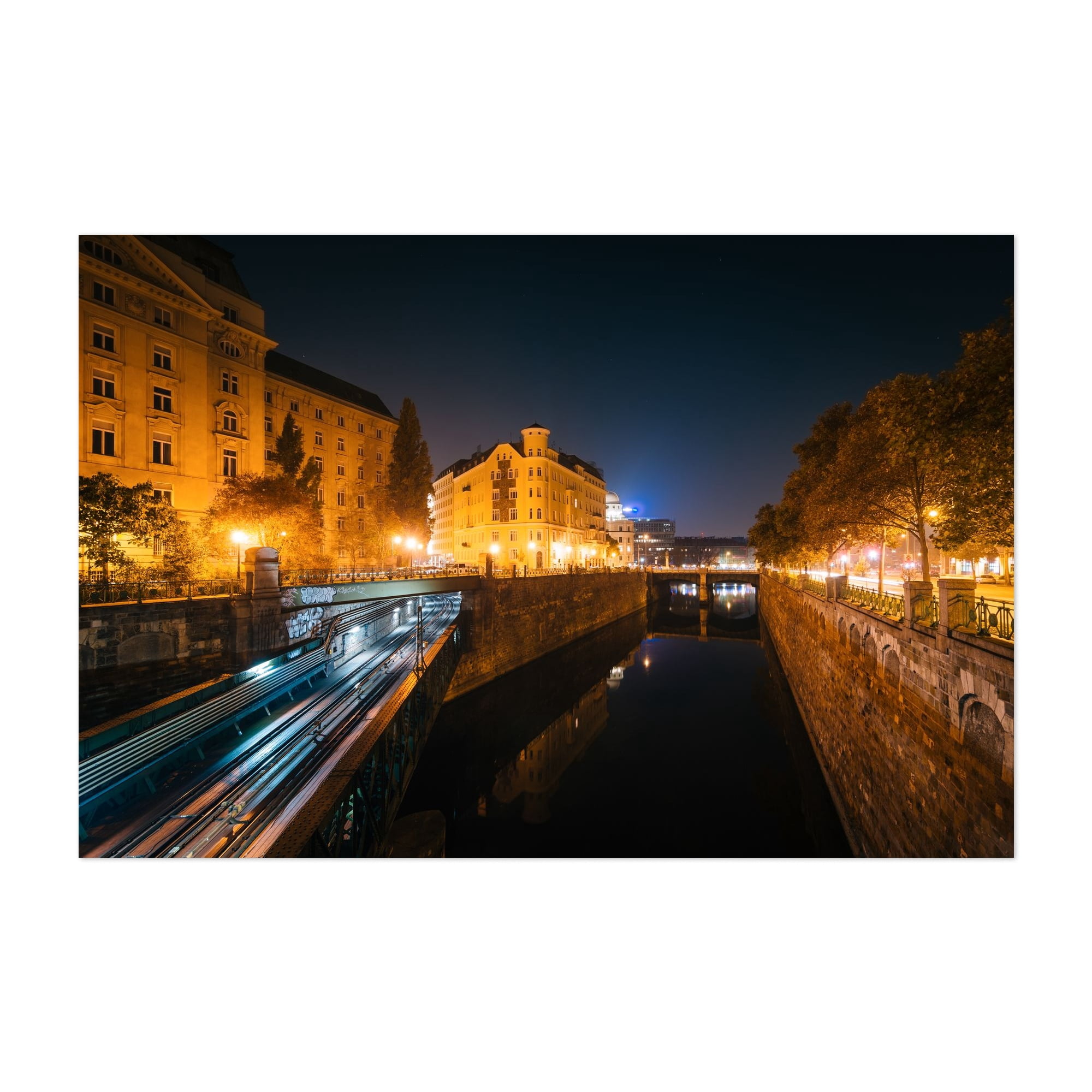 Train Bridge Over Wienfluss - Vienna Vienna Austria Photography ...