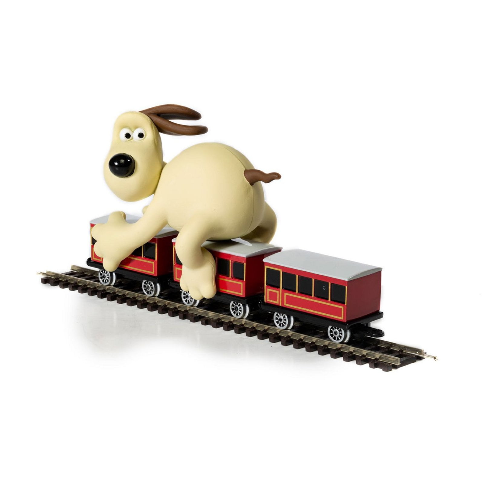 Train Coaches and Gromit Figure 5 piece Set "The Wrong Trousers" (1993) Movie "Wallace & Gromit ...