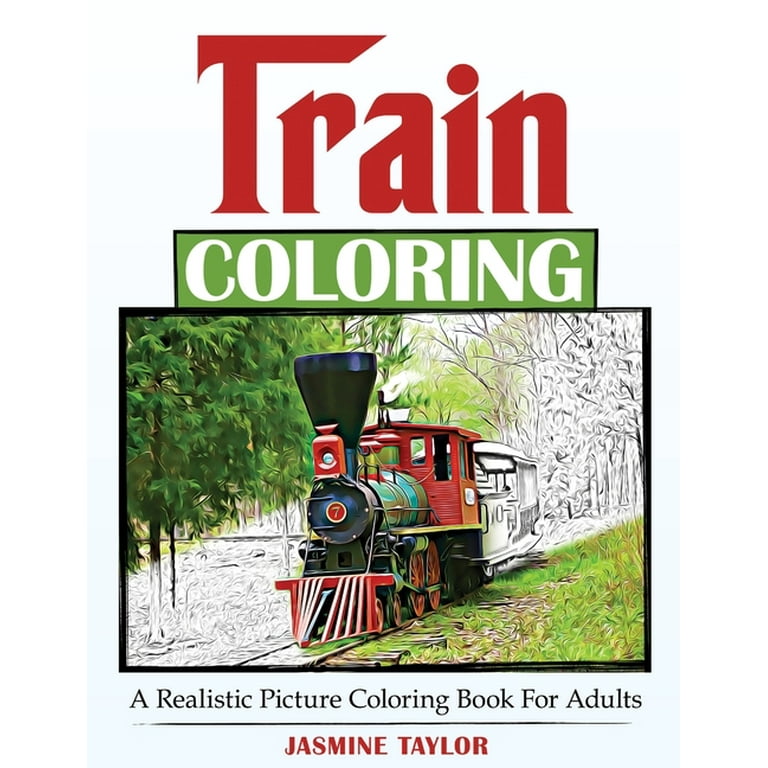 train coloring pages for adults
