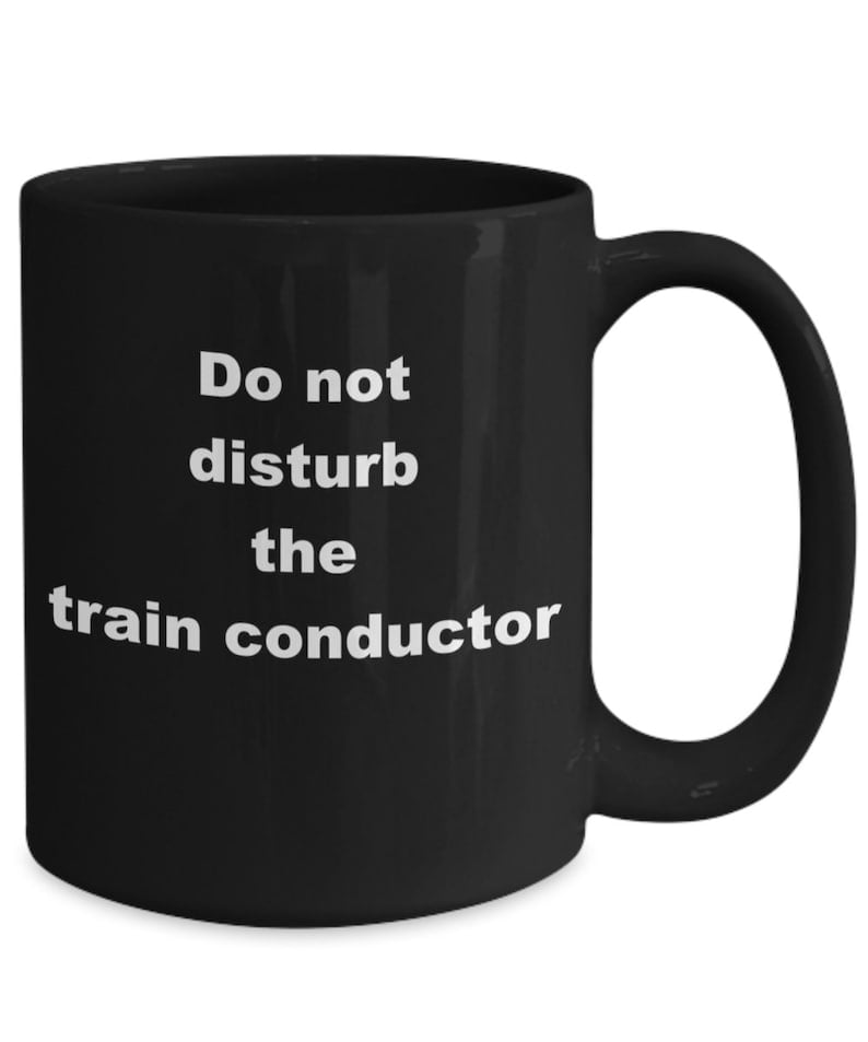 Train Conductor Mug – Gift for Train Enthusiasts, Locomotive Lovers ...