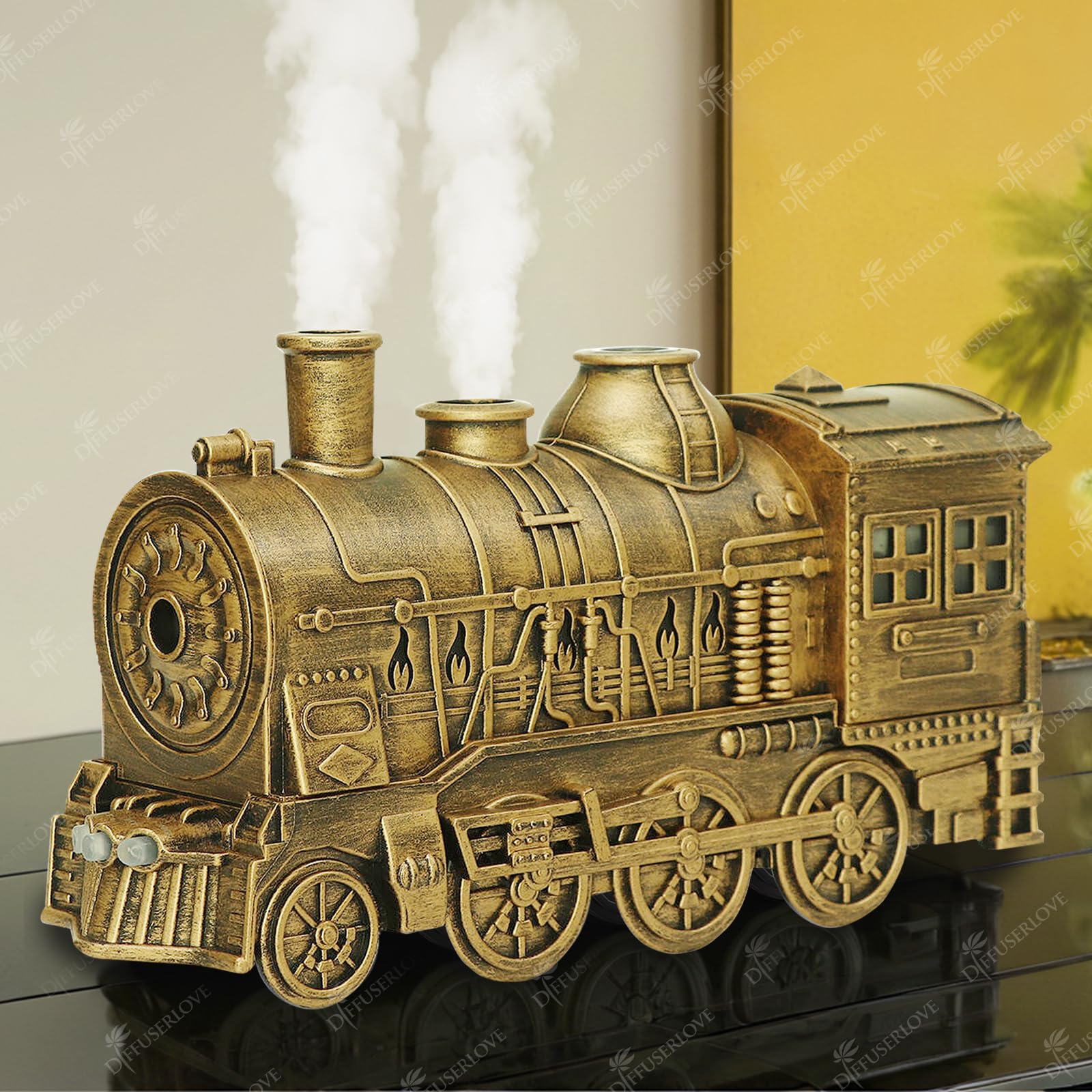 Train Diffuser 300ml, Aromatherapy Diffuser Cool Mist Ultrasonic Aroma ...
