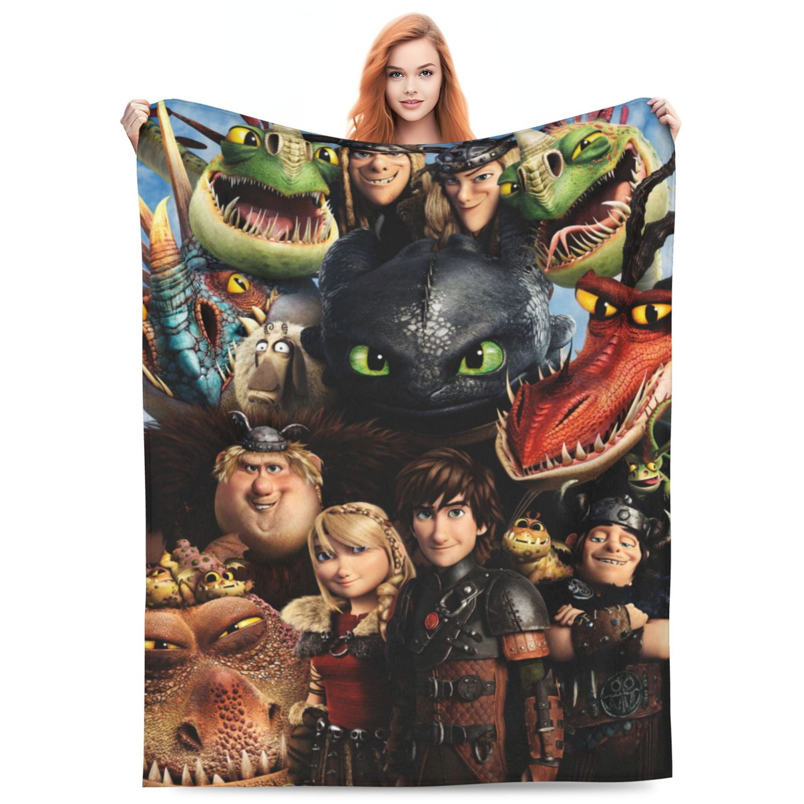 How To Train Your Dragon Fleece Blanket Super Soft Cozy Throw Blanket ...