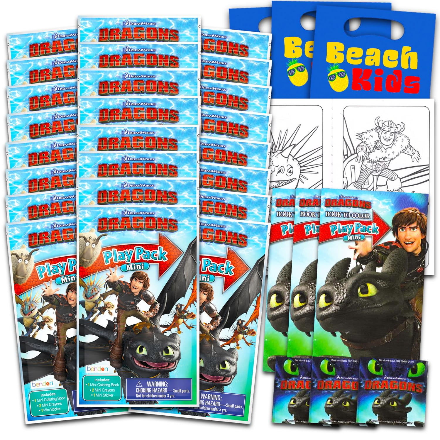 How To Train Your Dragon Mini Party Favors Set - Bundle with 24 HTTYD ...