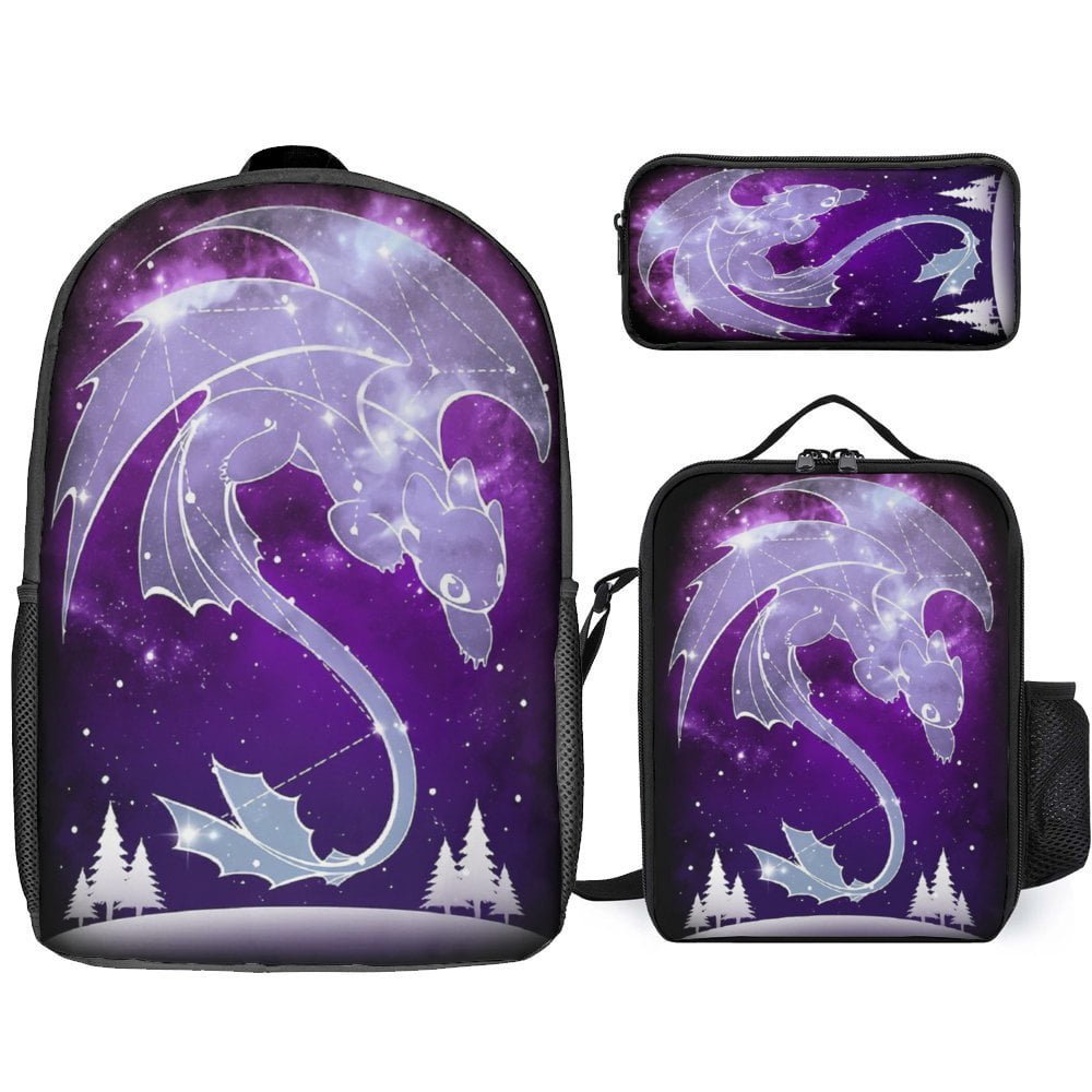 How To Train Your Dragon Toothless Backpack Set Backpacks with Pencil ...