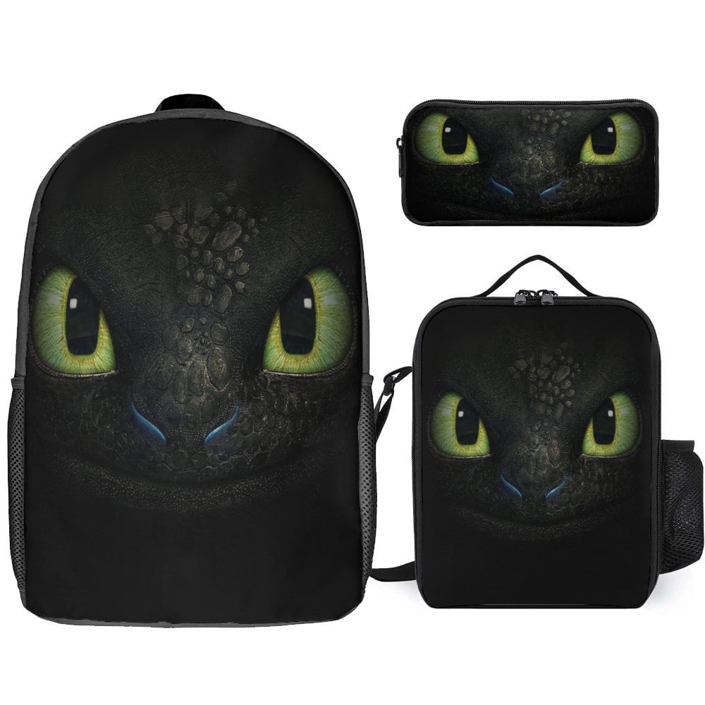 How To Train Your Dragon Toothless Backpack Set Backpacks with Pencil ...