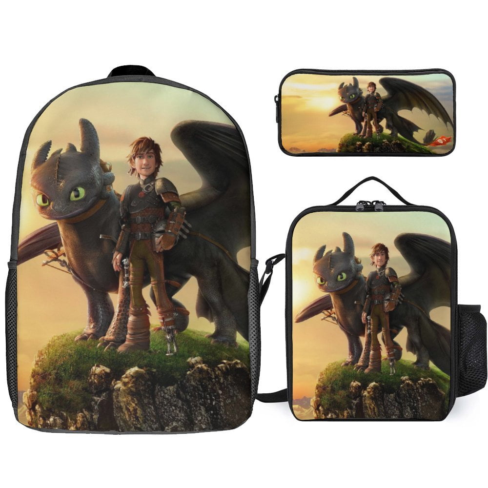 How To Train Your Dragon Toothless Backpack Set Backpacks with Pencil ...
