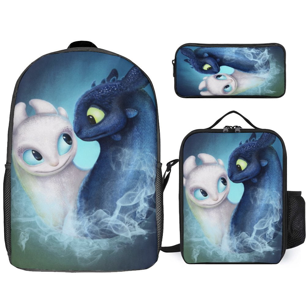 How To Train Your Dragon Toothless Backpack Set Backpacks with Pencil ...