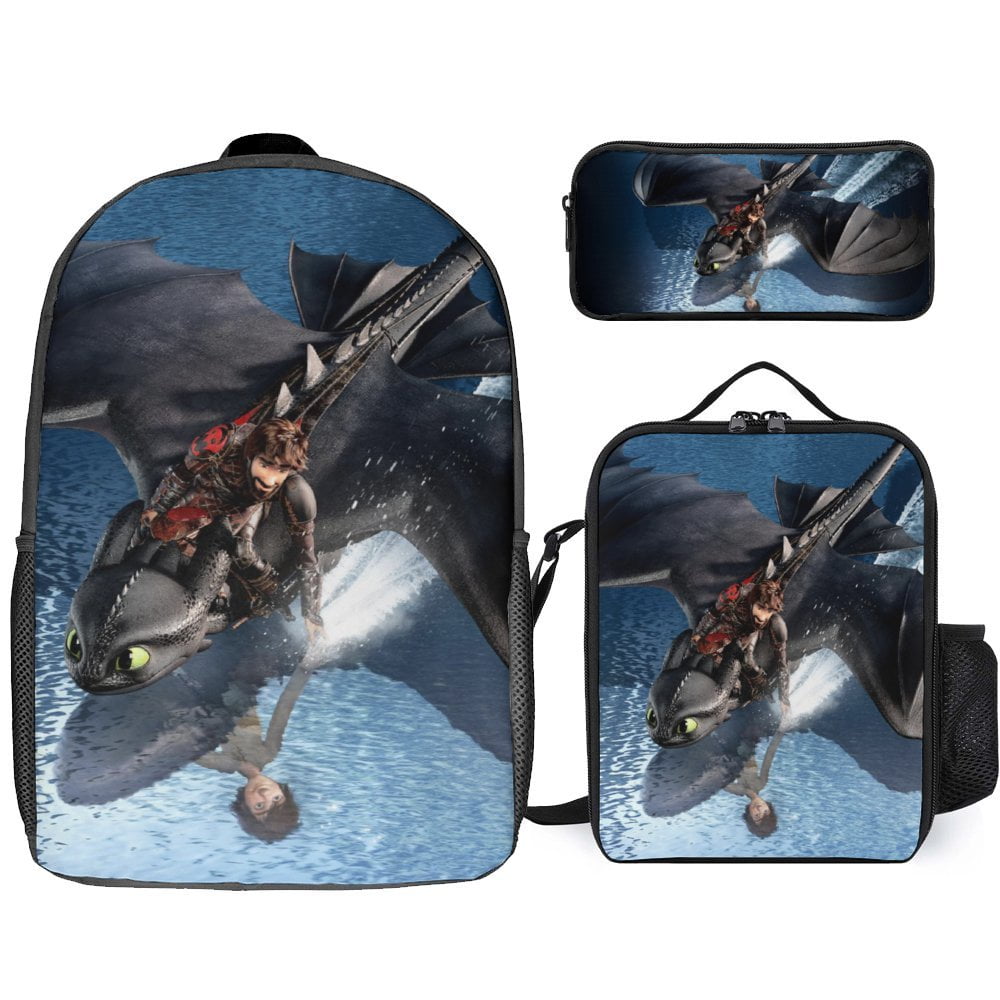 How To Train Your Dragon Toothless Backpack Set Backpacks with Pencil ...