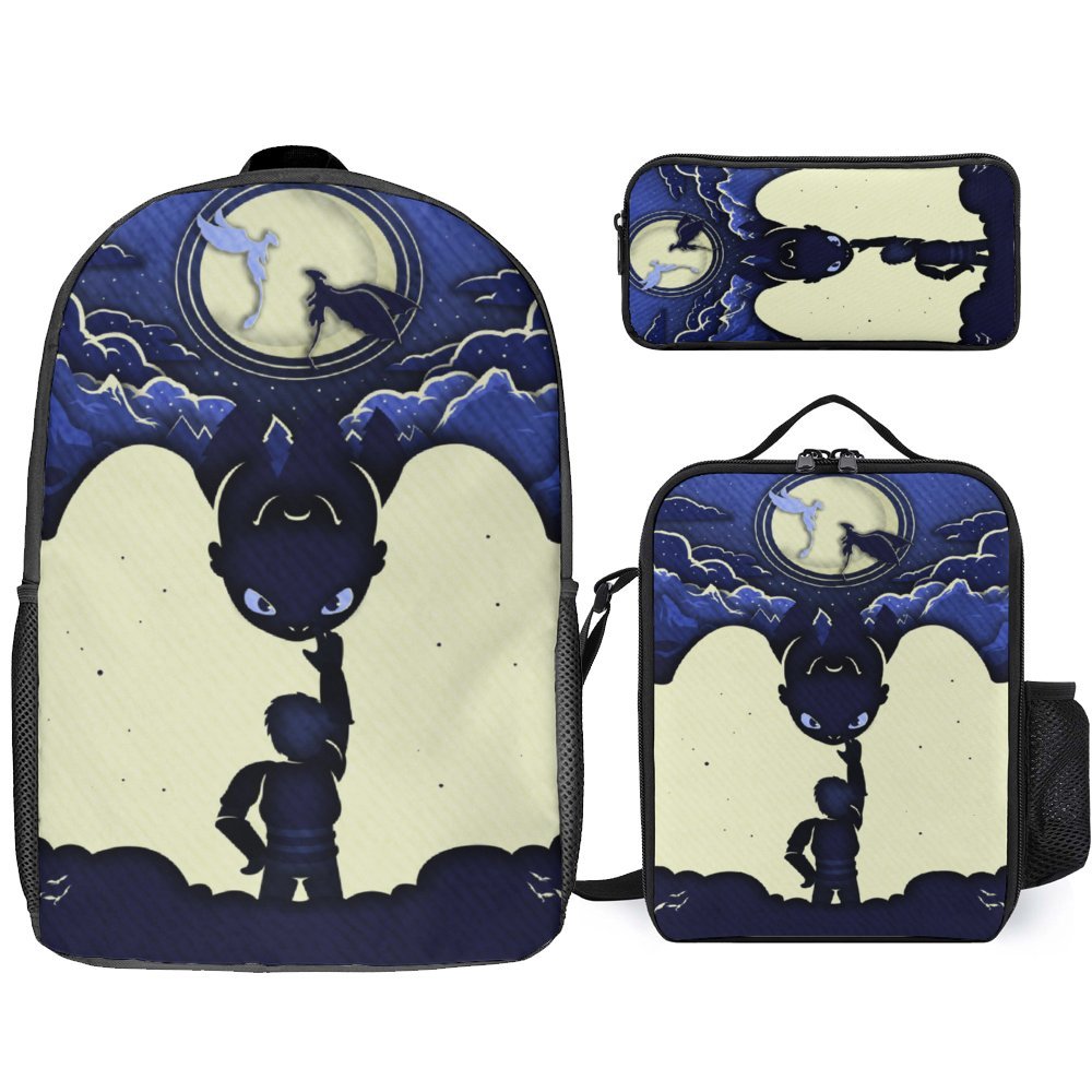 How To Train Your Dragon Toothless Backpack Set Backpacks with Pencil ...