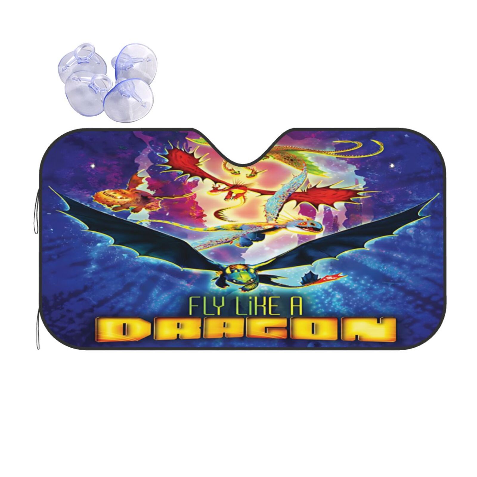 How To Train Your Dragon Toothless Cartoon Car Windshield Sunshade ...