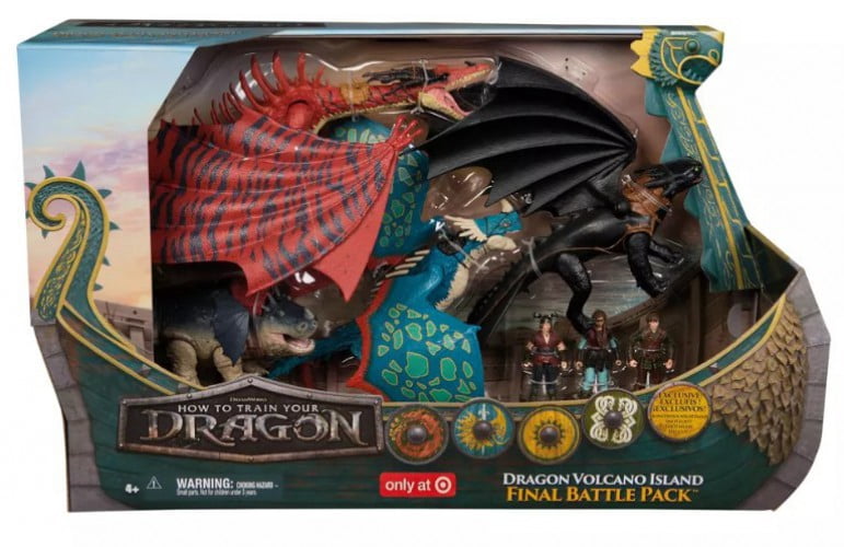 Spin Master Games How to Train Your Dragon Volcano Final Battle Pack, 4 ...