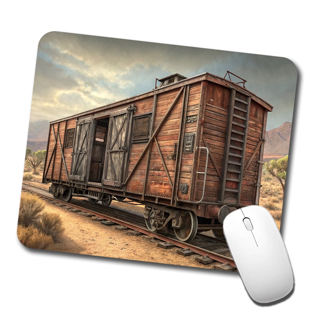 Train Freight Car Old West Western Mouse Pad Low Profile Gaming Mat ...