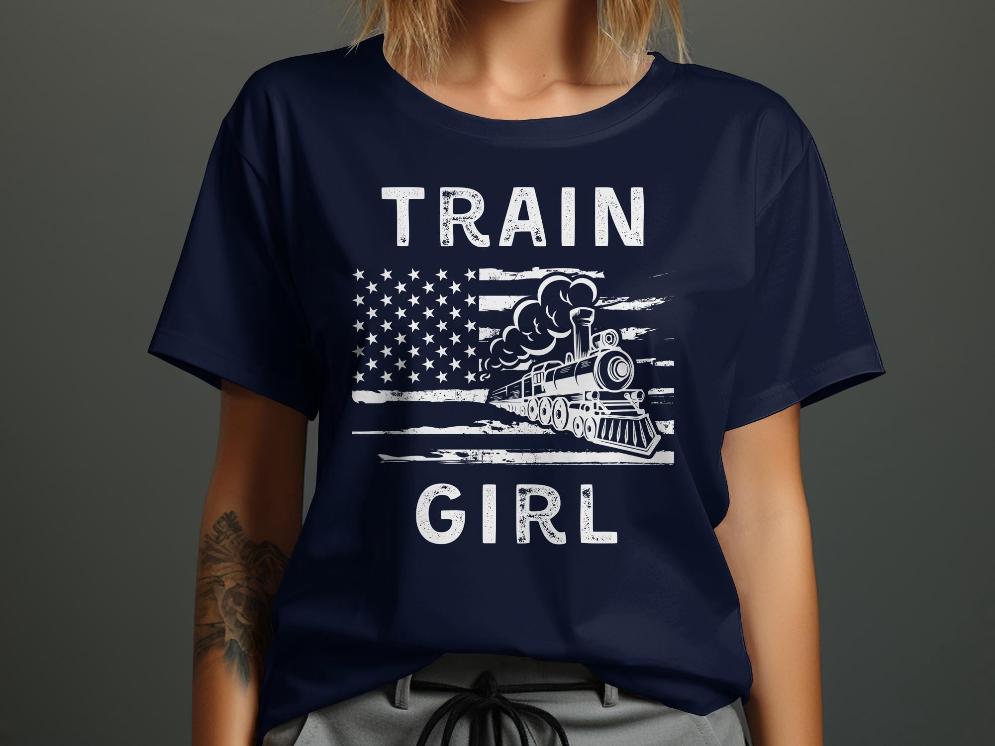 Train Girl Locomotive Tshirt Train Lover Kids Girls Toddler Baby T ...