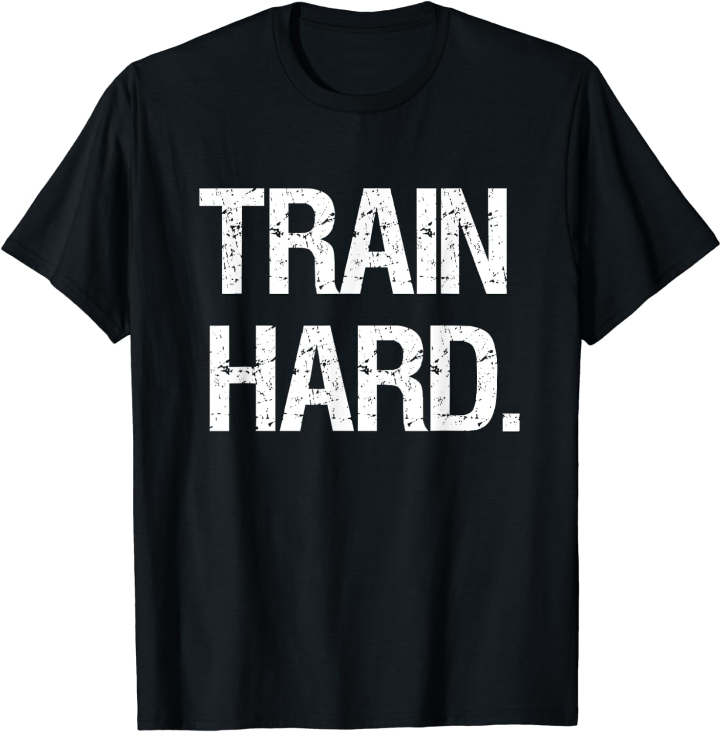 Train Hard Win Easy Gym Workout Fitness Sports T-Shirt - Walmart.com