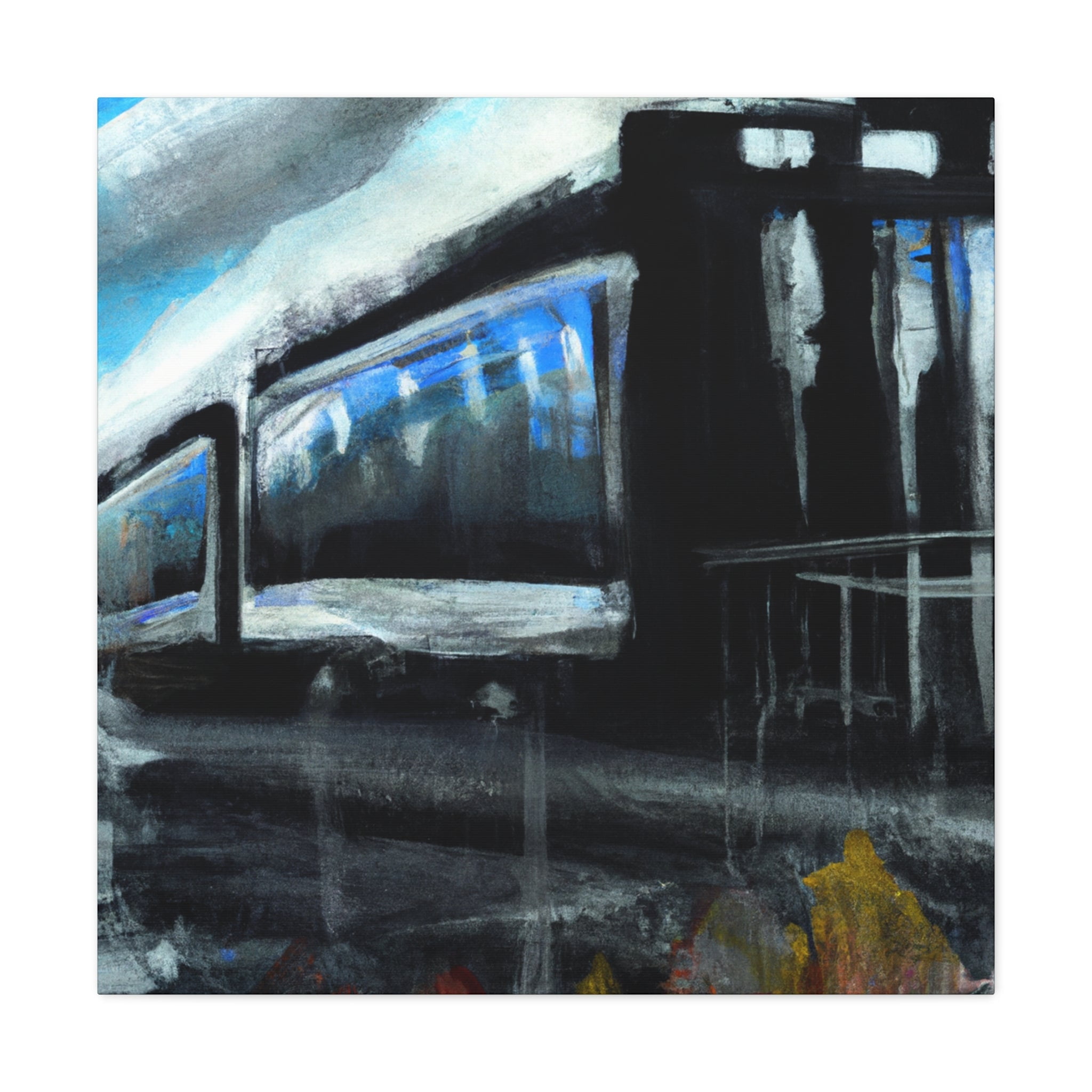 "Train In Motion Capture" - Canvas - Walmart.com