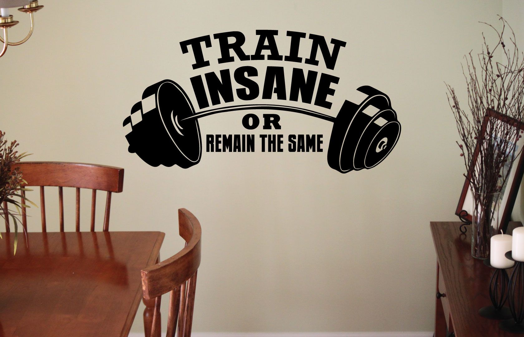 Train Insane OR Remain The Same Fitness Training Silhouette Motivation ...