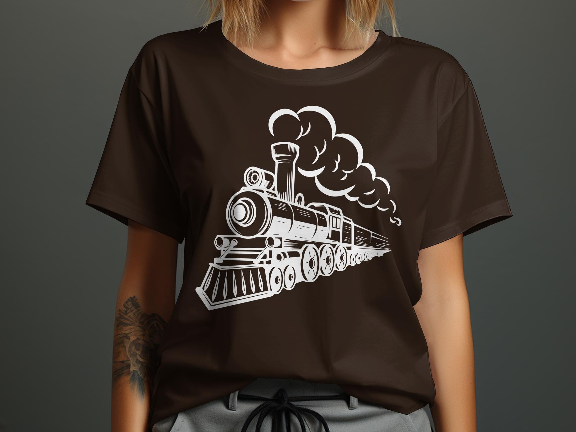 Train Locomotive Tshirt, Mens Gifts, Train Engine Tshirt, Railroad ...