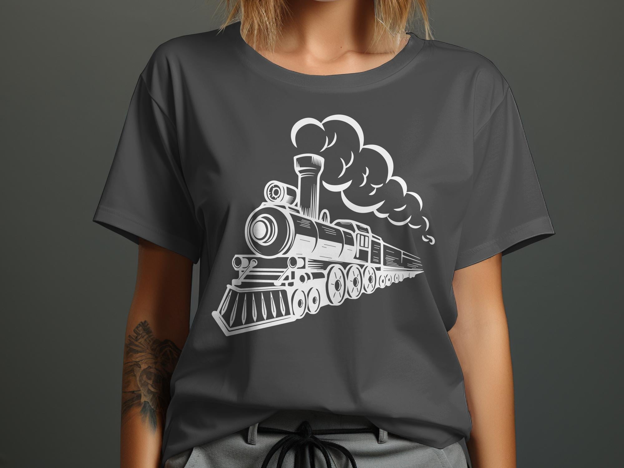 Train Locomotive Tshirt, Mens Gifts, Train Engine Tshirt, Railroad ...