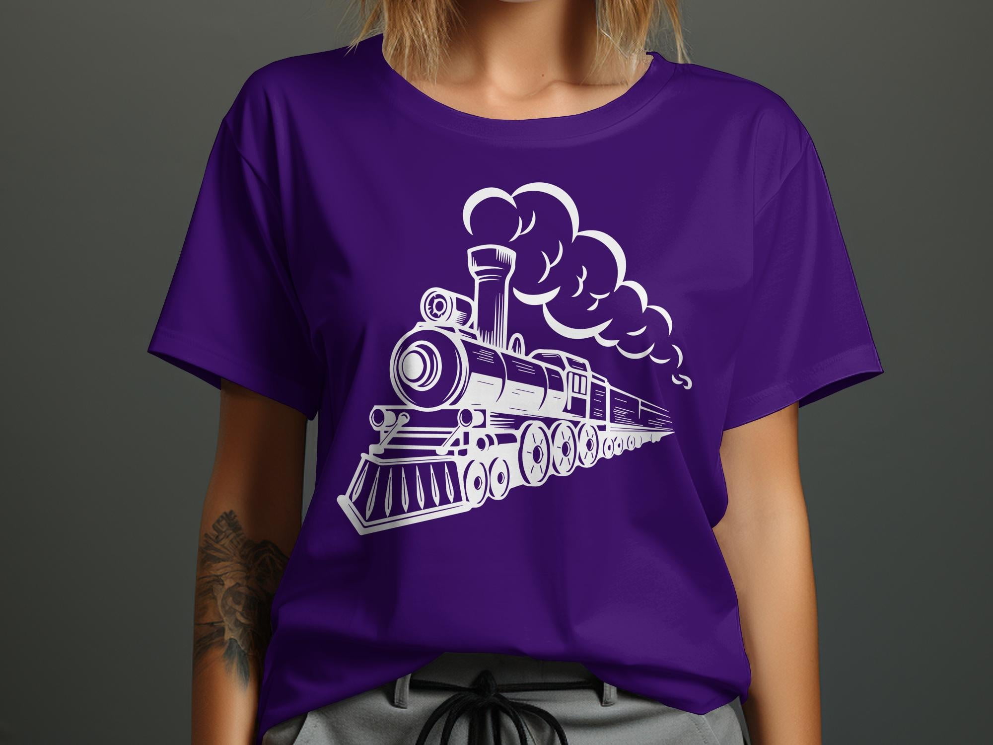 Train Locomotive Tshirt, Mens Gifts, Train Engine Tshirt, Railroad ...