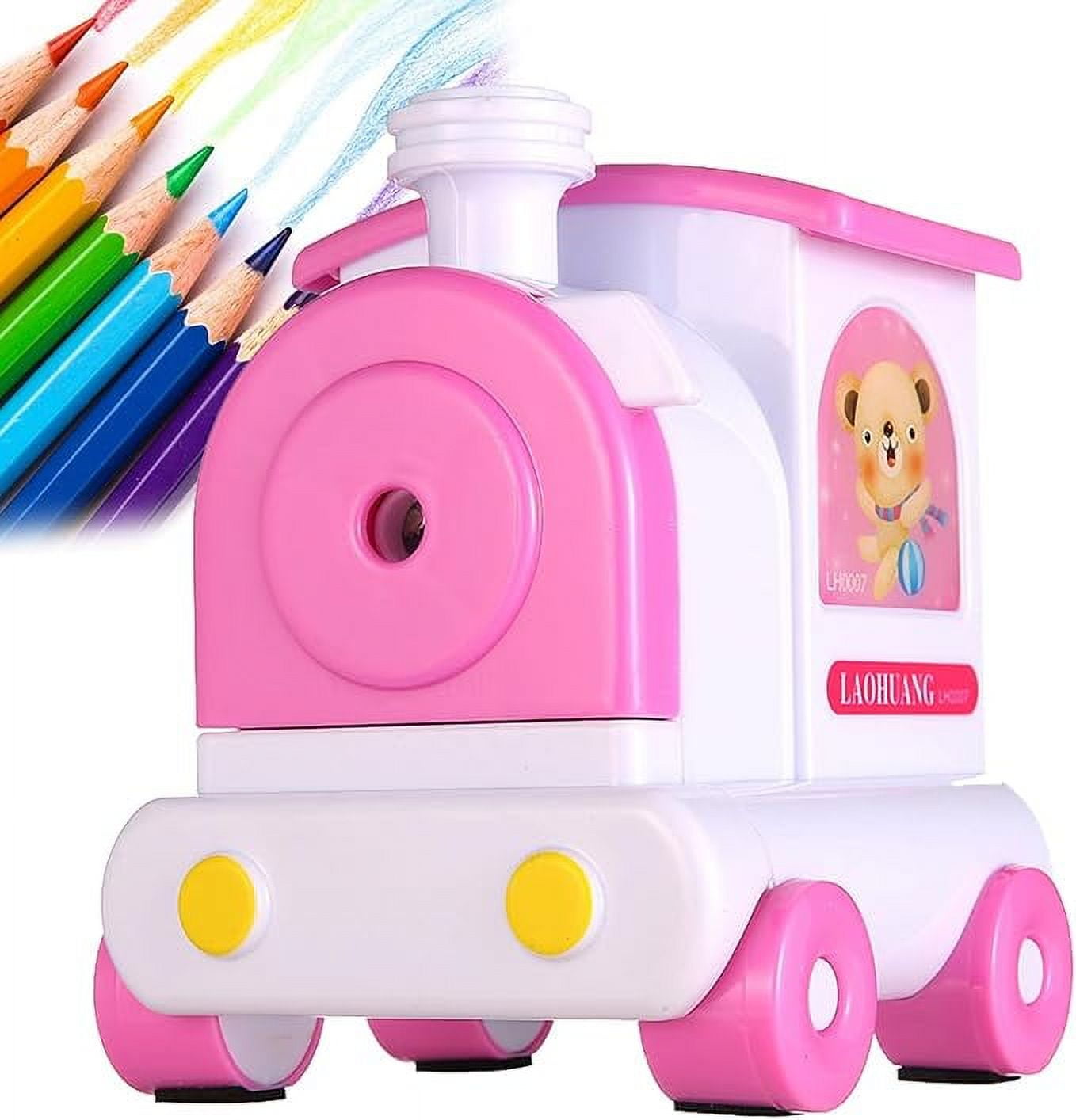 Train Manual Pencil Sharpener, Hand Crank Colored Pencils Sharpener ...