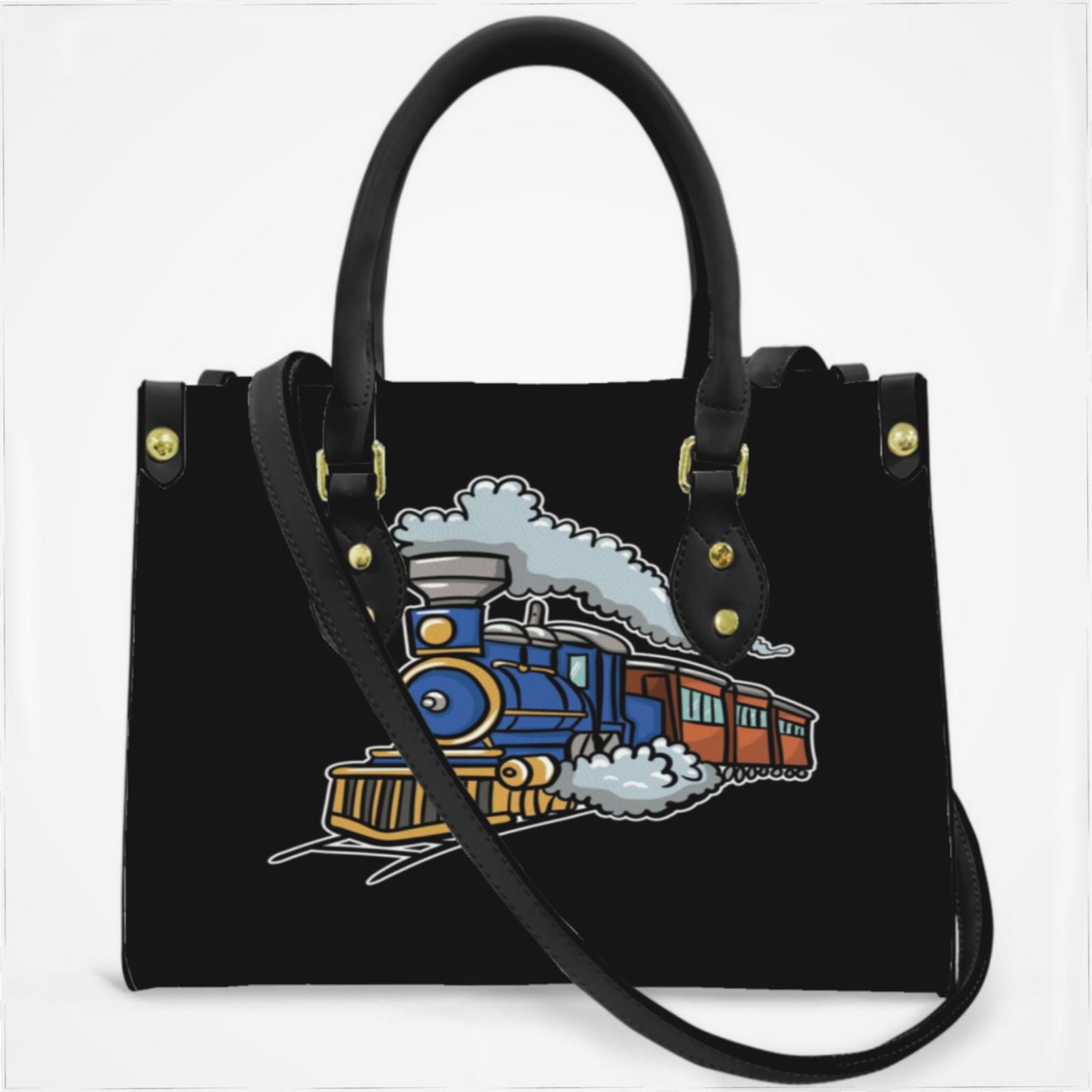 Train Railroad Cross Body Bags For Women Small Leather Female Handbags ...