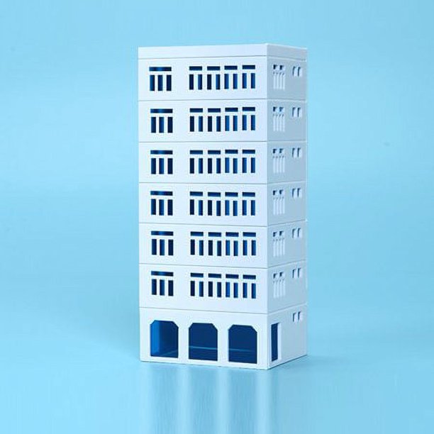 Train Railroad N Scale Building Model Office Apartment Building DIY ...