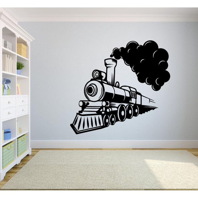 Train Ride Smoke Toy Railroad Railway Rail Trains Wall Sticker Art ...