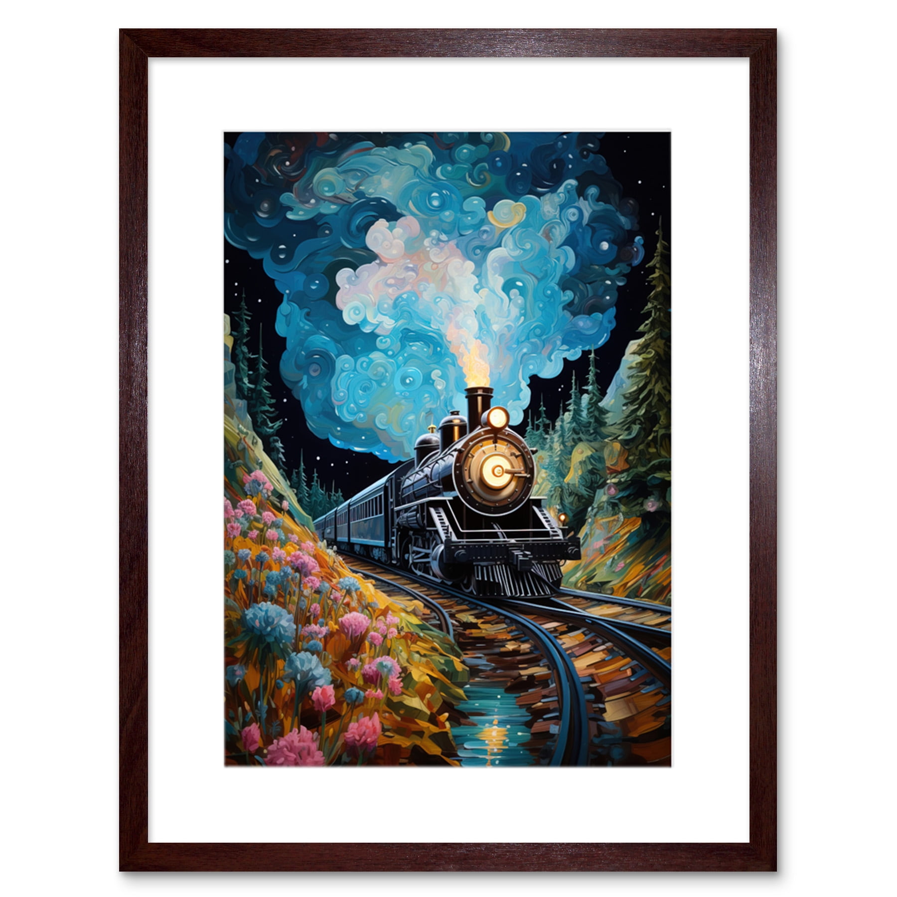 Train Ride to Imagination Land Conceptual Art Oil Painting Dream ...