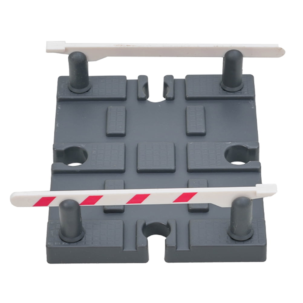 Train Road Block Plaything Train Track Road Block Railing Barrier Model ...