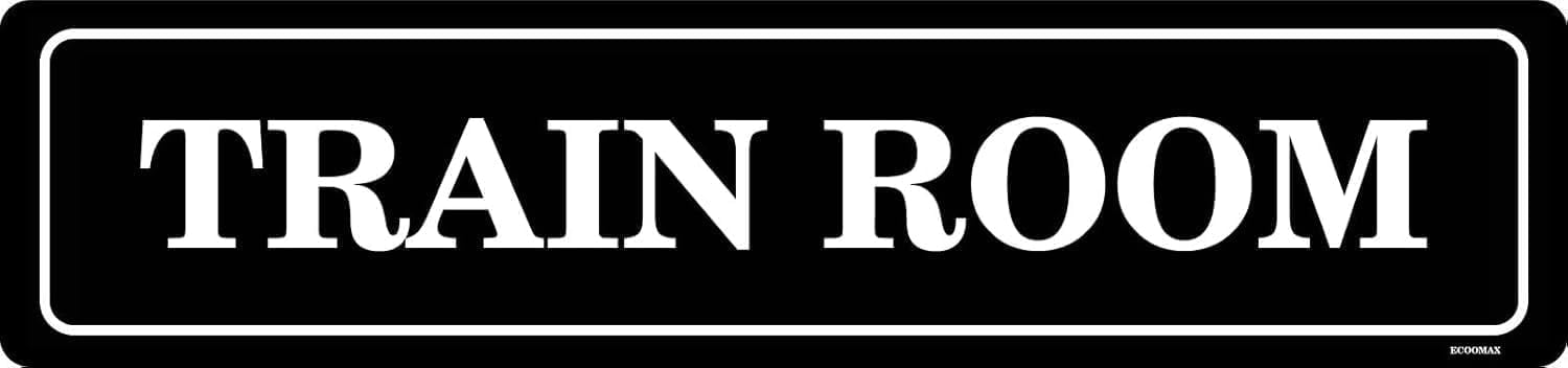 Train Room Sign Metal Plate Wall Plate Metal Poster Cafe Bar Shop Home ...