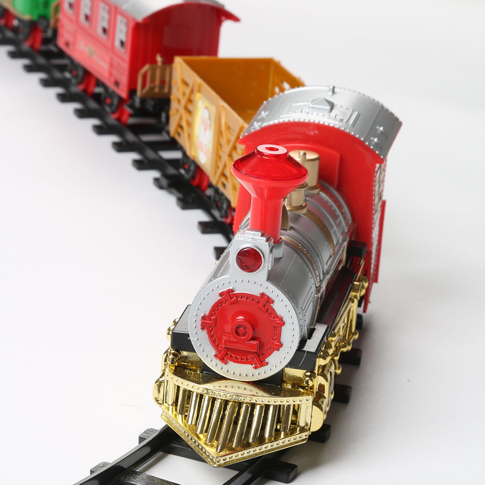 Train Set - Christmas Train Toys, Battery-Powered Locomotive Engine ...