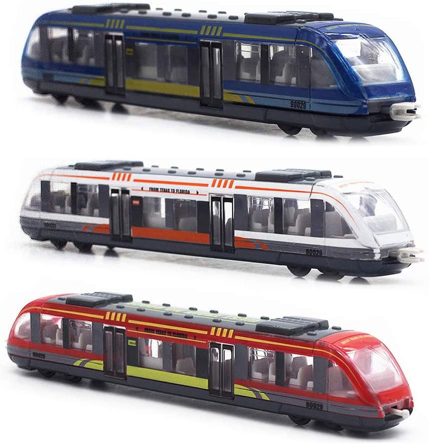 Train Set High Speed Lotomotive Engine Die Cast Model Car Sliding ...