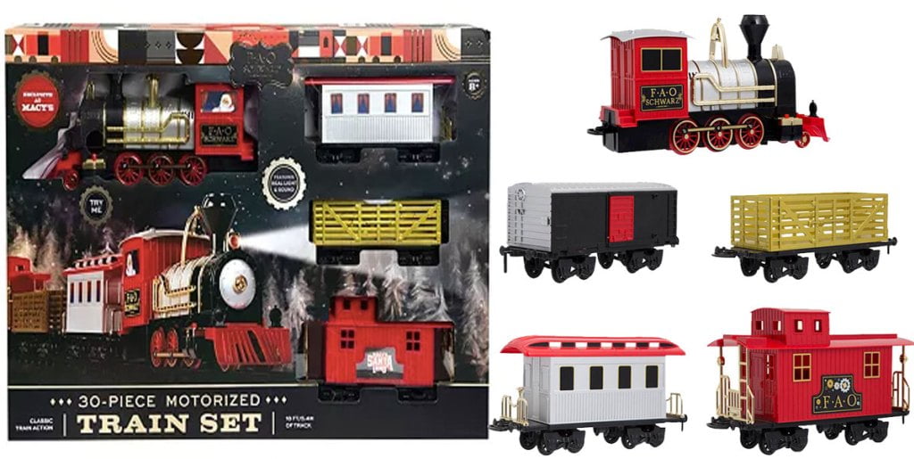 Train Set Motorized with Sound 30 PC - Walmart.com