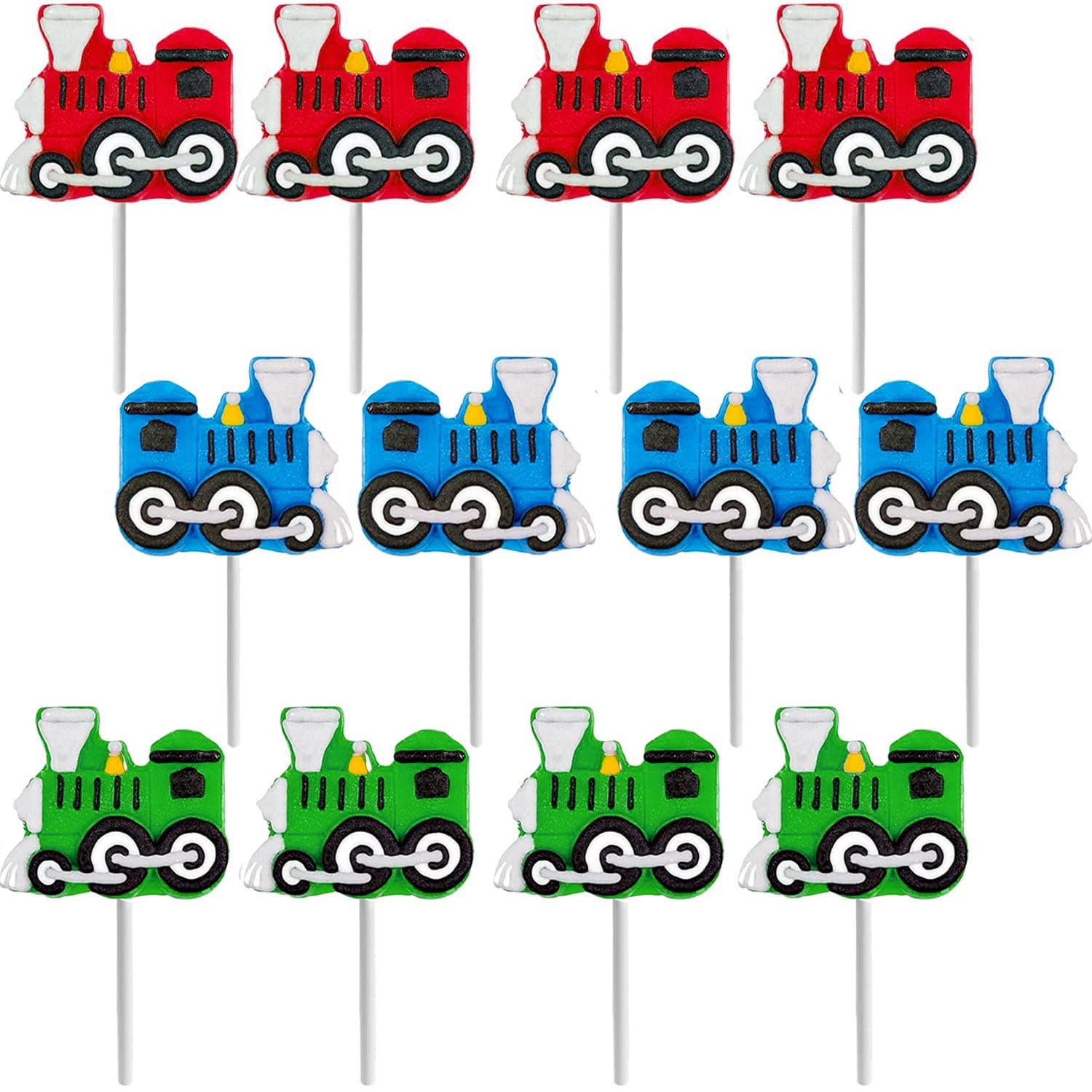 Train Shaped Lollipops - MFF30 12 Individually Wrapped Candy Suckers ...
