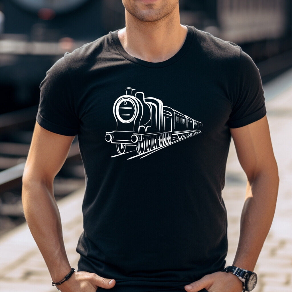Train Silhouette T Shirt Steam Railway Spotter Spotting Birthday Trains ...