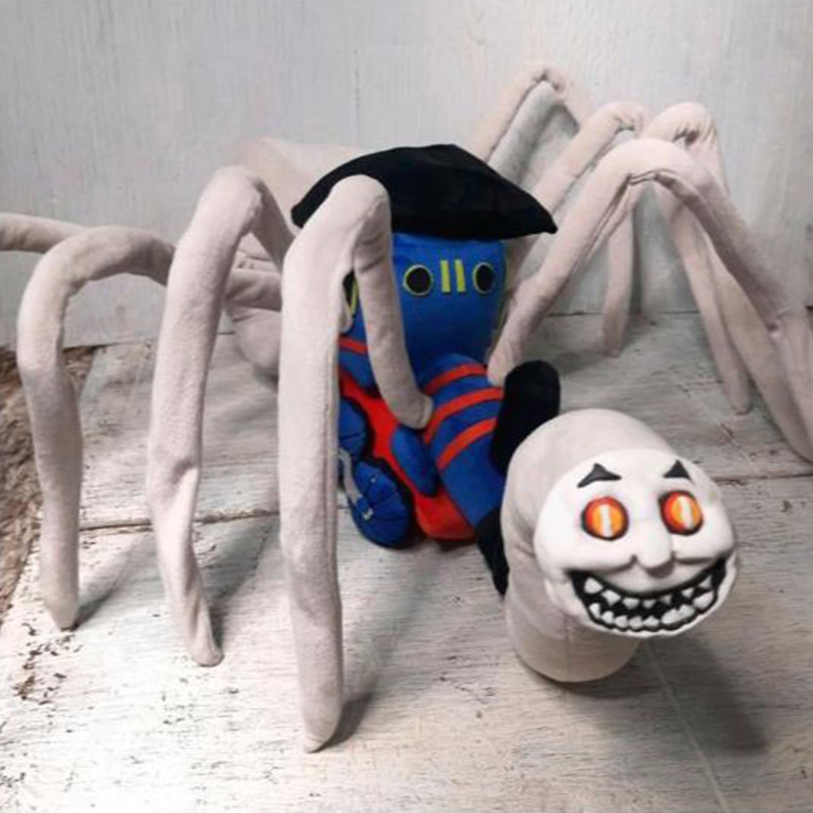Train Spider Plush Toy Halloween Party Home Decor Multi Long Limbs ...