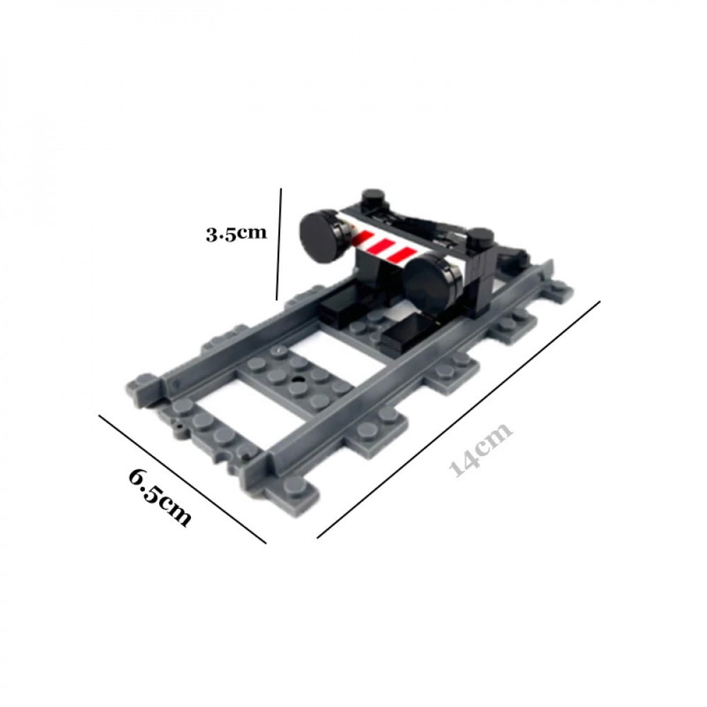 Train Station Bridge Brick Signs Model City Train Tracks Trein Track ...
