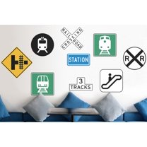 Blue Steam Engine Train Wall Decal Sticker, Wallmonkeys Peel & Stick ...