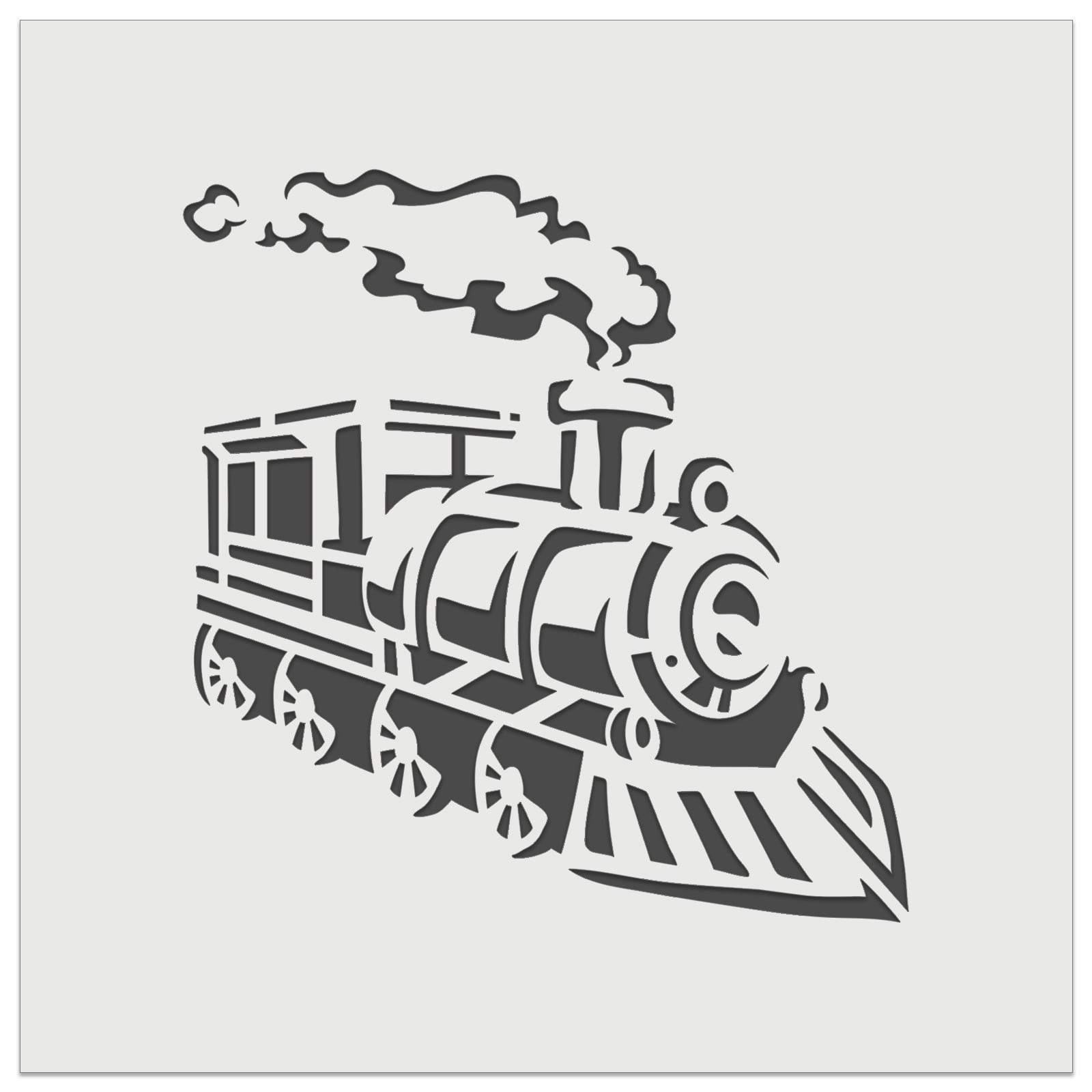 Sniggle Sloth Train Steam Engine Locomotive DIY Craft Stencil ...