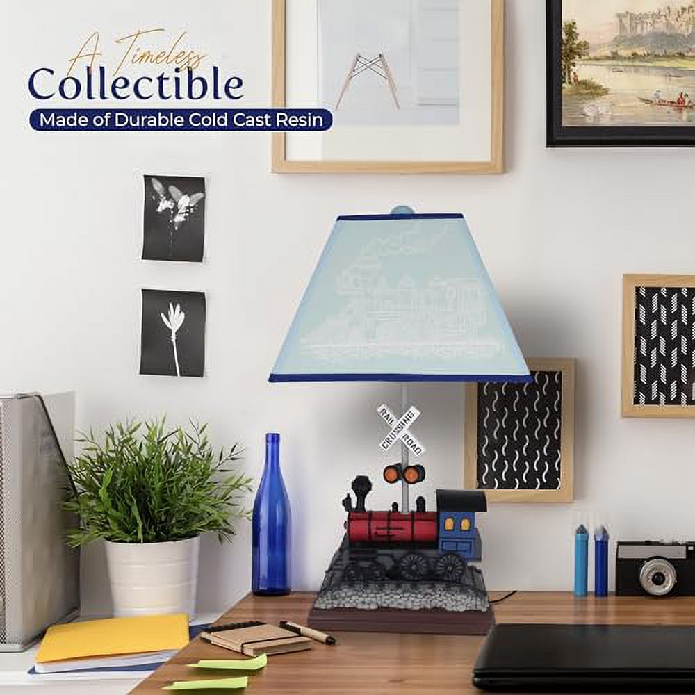 Train Table Lamp with Matching Night Light - Fantastic Hand Painted ...