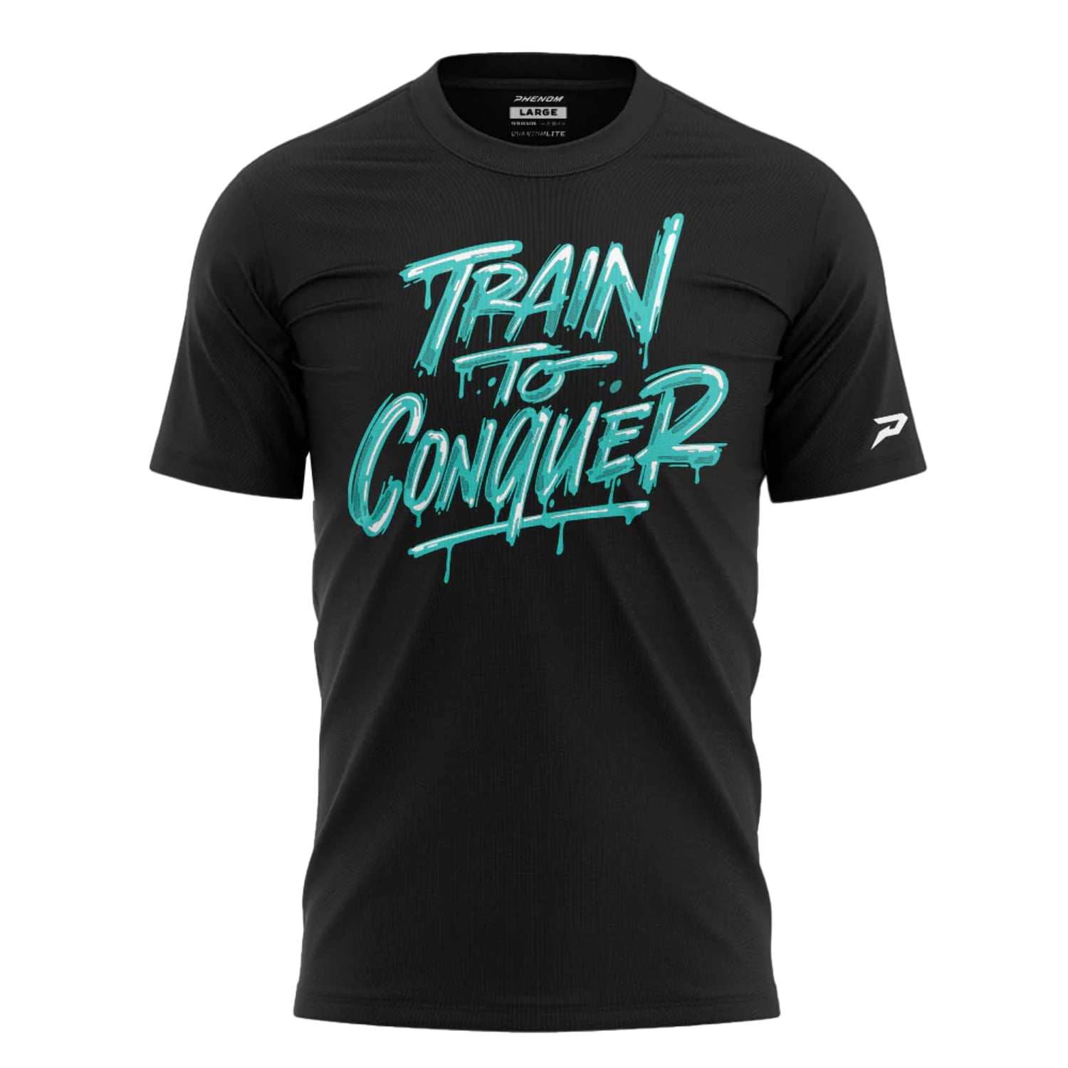 Train To Conquer Drip Graphic Tee - Walmart.com