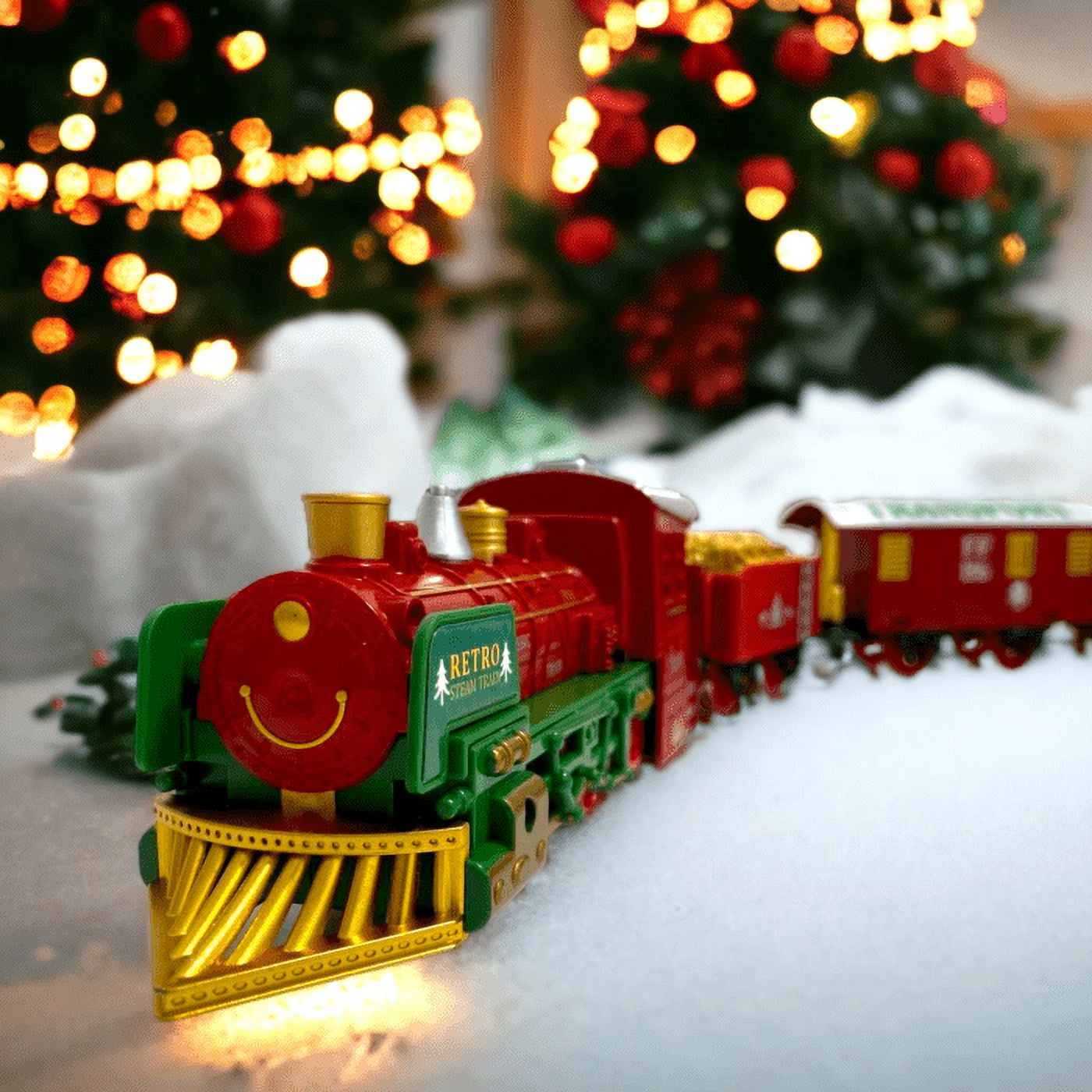Train Toy Set for Boys and Girls Christmas Retro Steaming Train Set ...