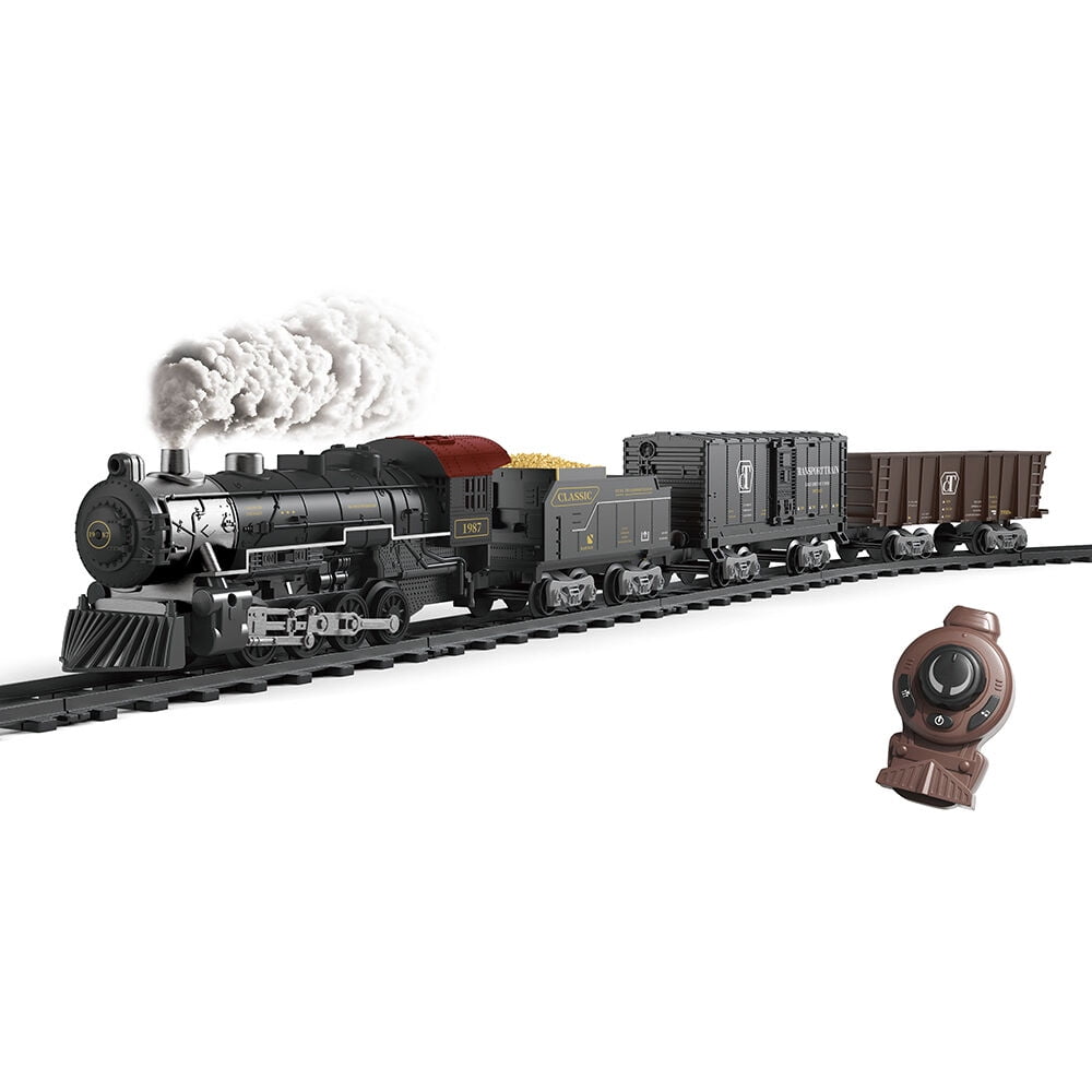 Generic Battery Operated Train Toy Set, Remote Controlled, Sound, Light ...
