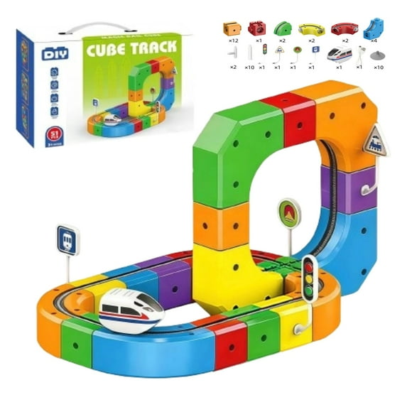 Train Track Fusion 51PCS Set 2026 New, 3D Infinity Train Routes with ...