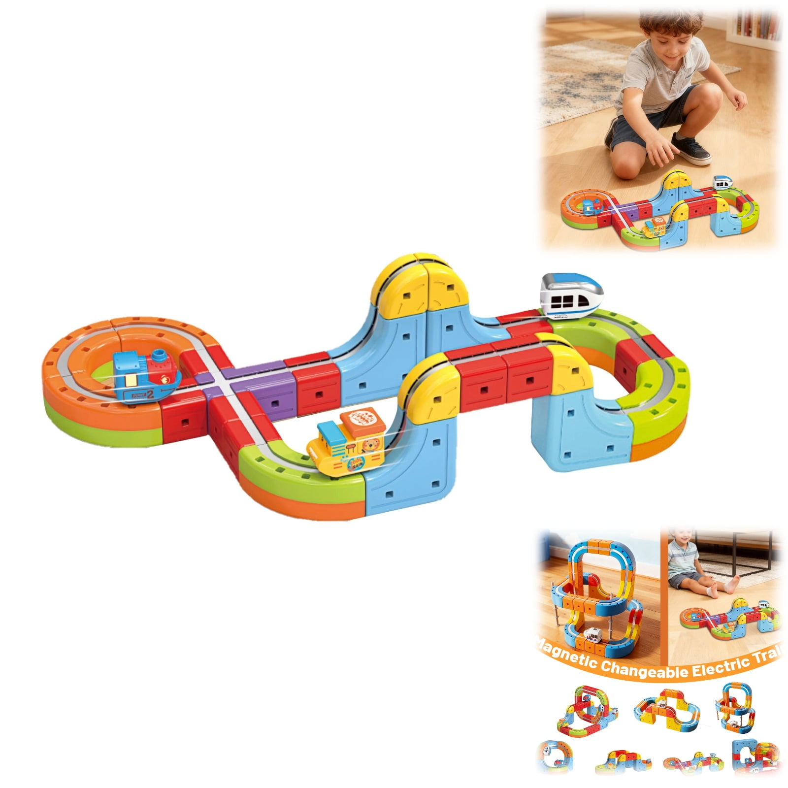 Train Track Fusion Set, 2026 3D Infinity Train Routes with Mix-and ...