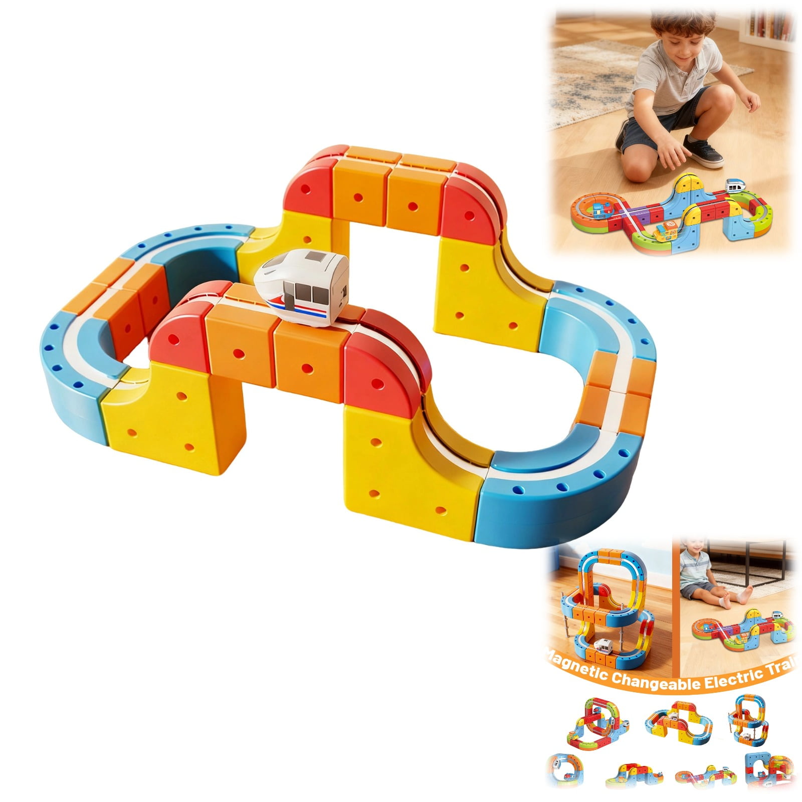 Train Track Fusion Set, 2026 3D Infinity Train Routes with Mix-and ...