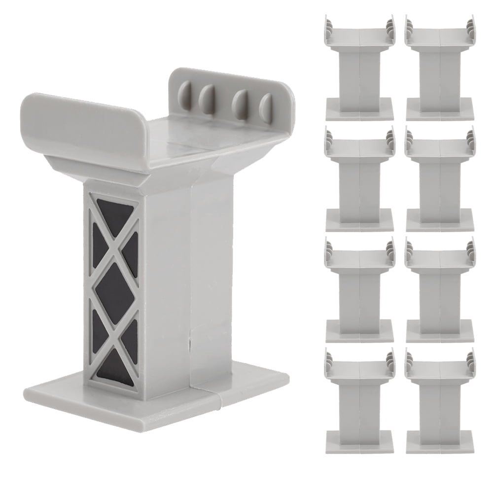 9Pcs Train Bridge Support Riser Track Pier Toy Kids Train Track ...
